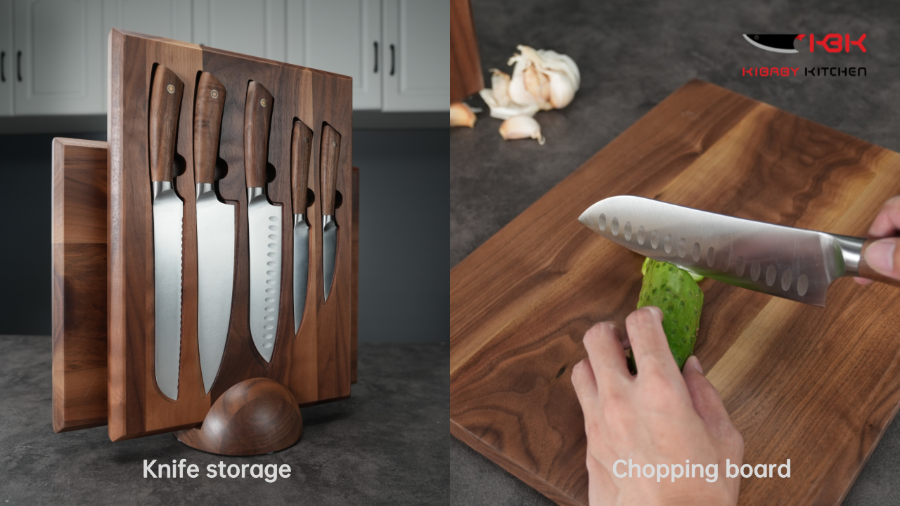 4-in-1 Chopping Board and Knife Set - Ulule