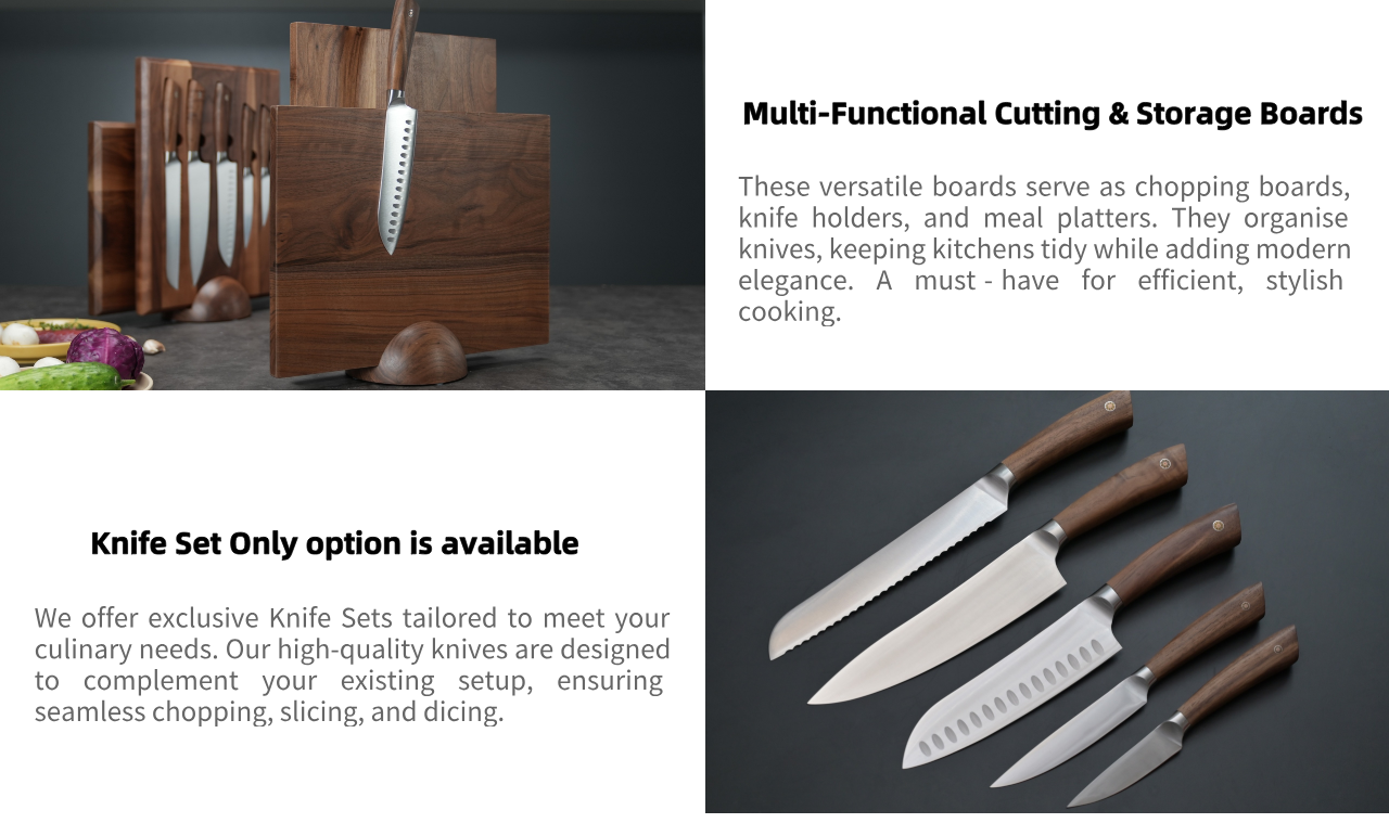 4-in-1 Chopping Board and Knife Set - Ulule
