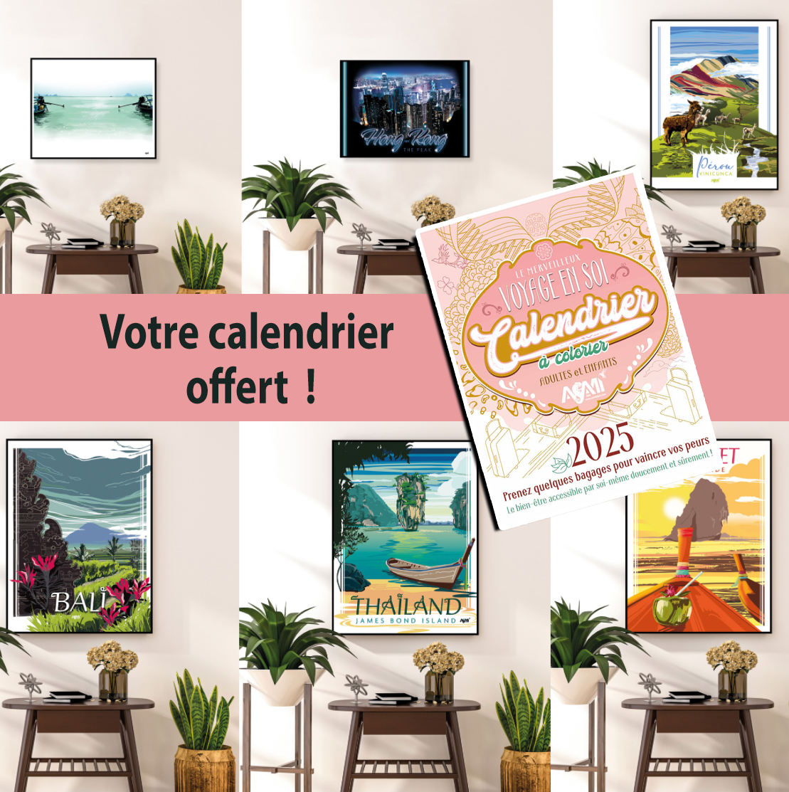 Calendrier coloriage 2025 - Voyage en soi - Asamijess - Ulule