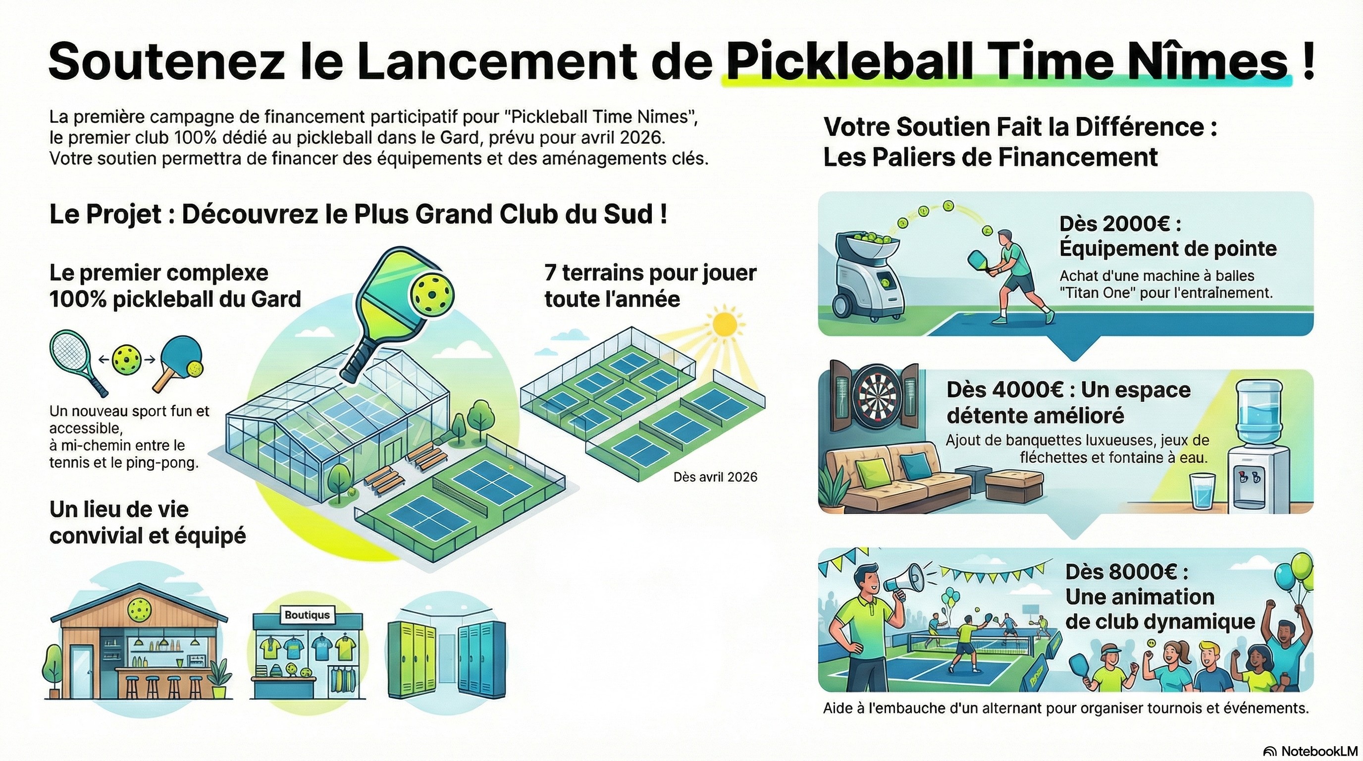 Le Premier Complexe de Pickleball du sud de la France! - Ulule