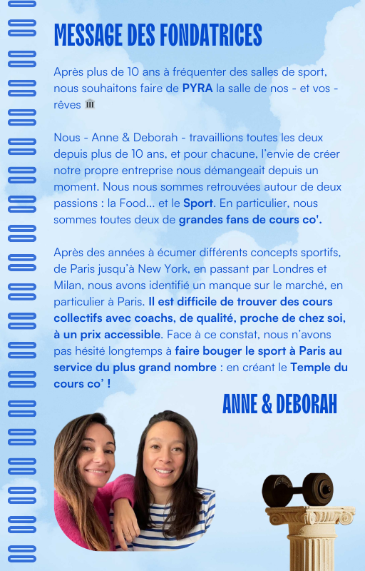 Pyra, le 1er lieu 100% dédié aux cours collectifs avec coach