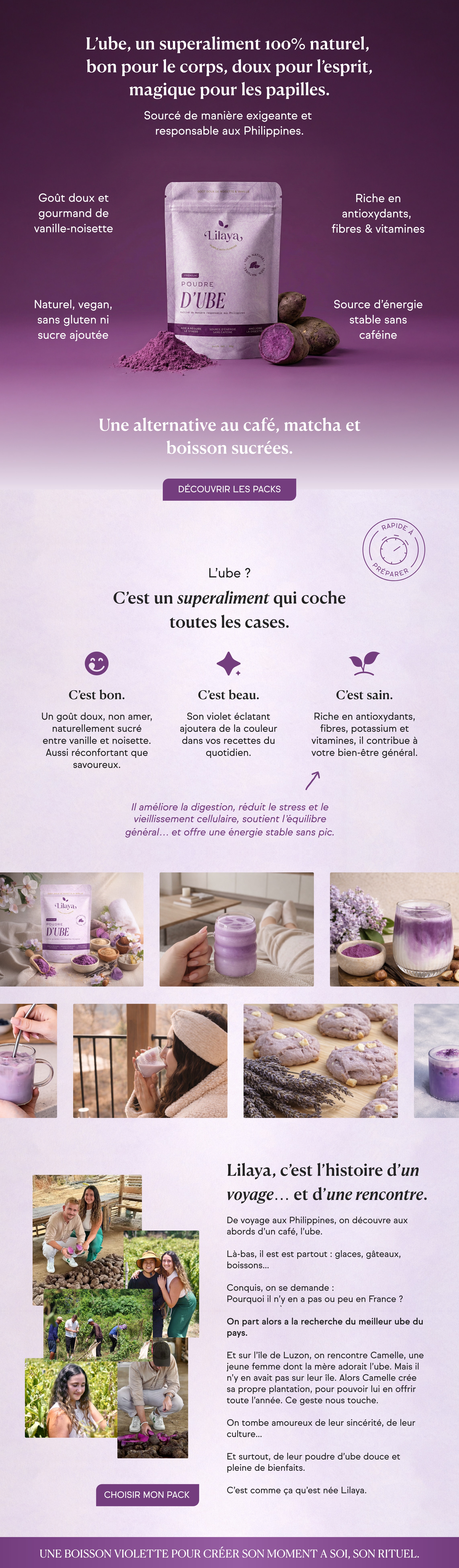 Lilaya – Poudre d'ube 100% naturelle des Philippines - Ulule