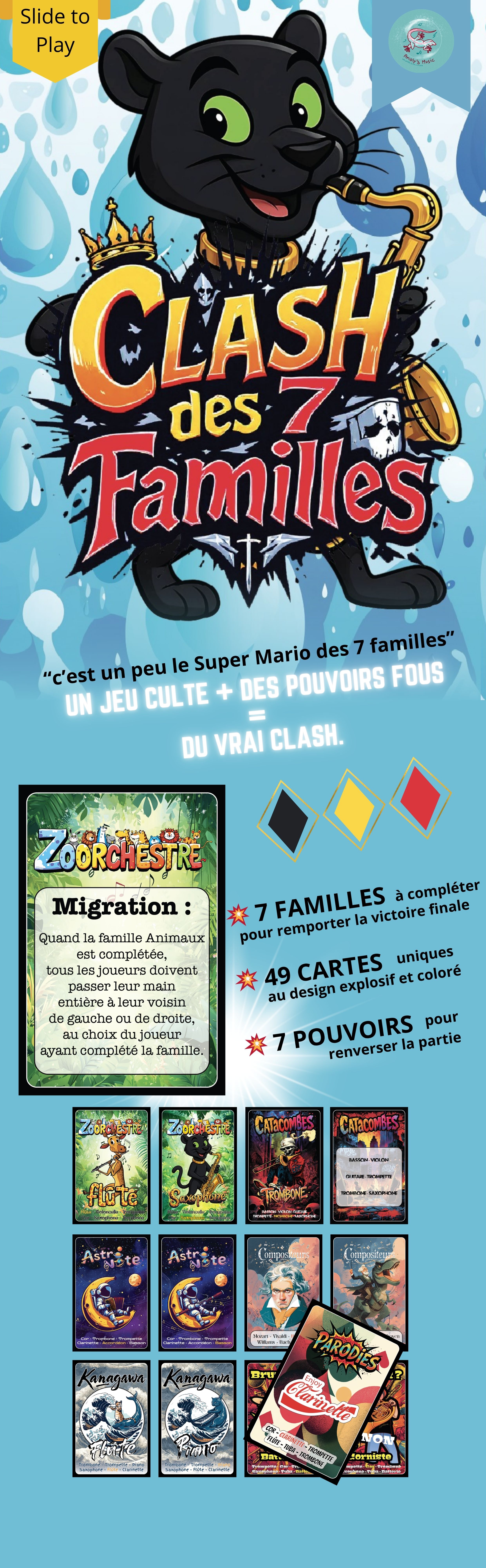 Clash des 7 familles - Jeu de cartes - Ulule