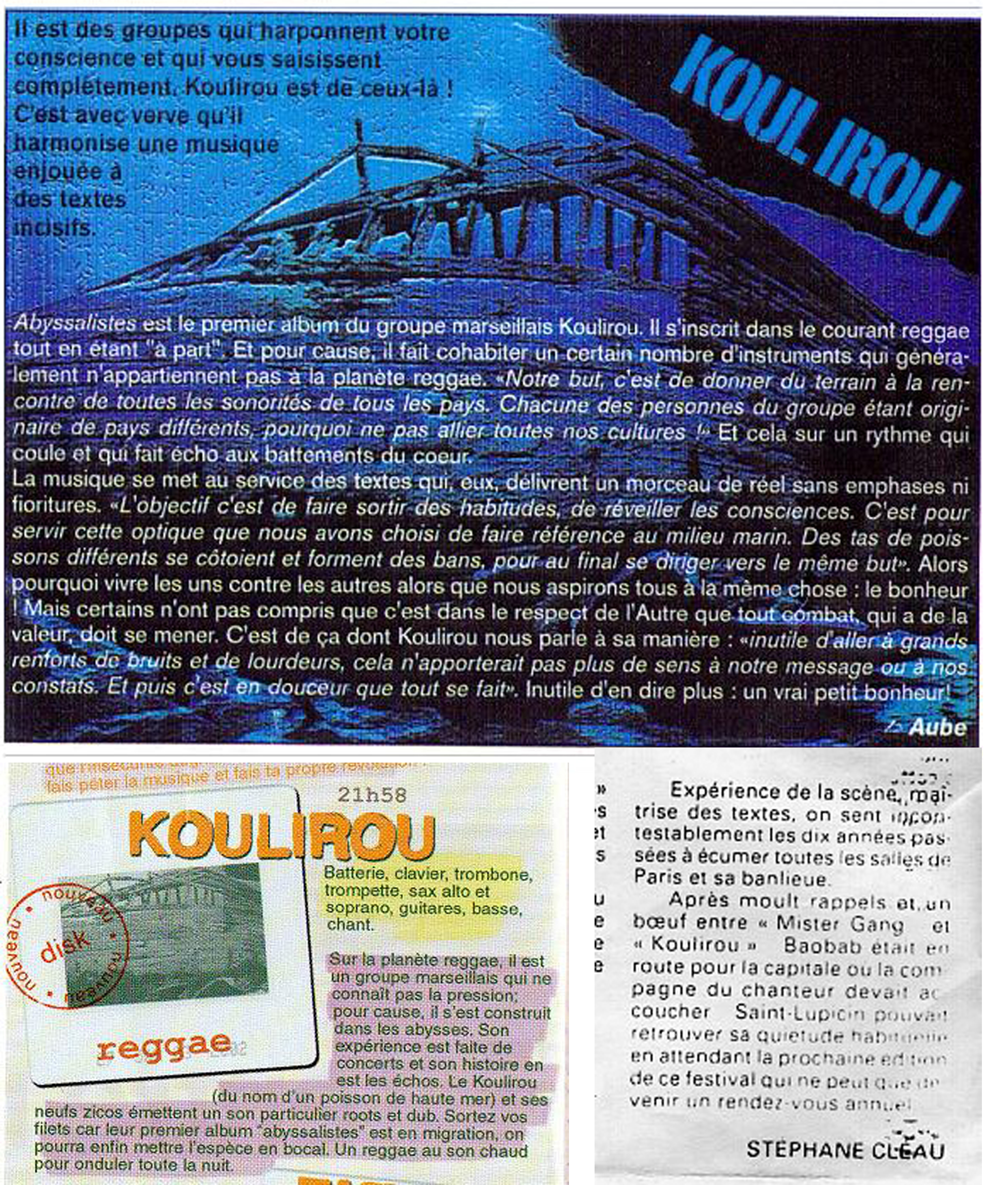 Participation au 3eme album de Koulirou - Ulule