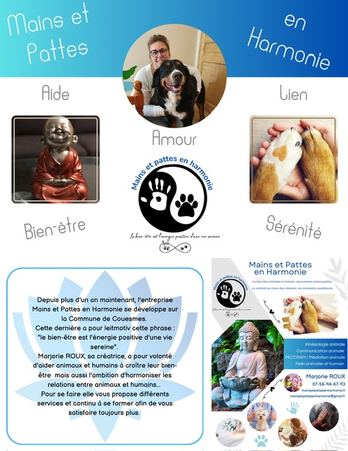 Un duo Homme-Animal harmonieux et serein.