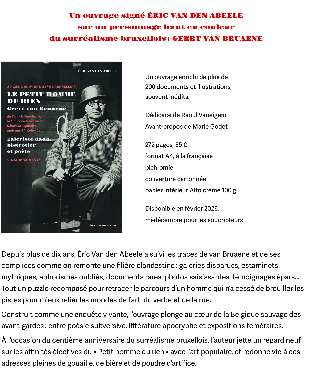 Geert van Bruaene, au cœur du surréalisme bruxellois