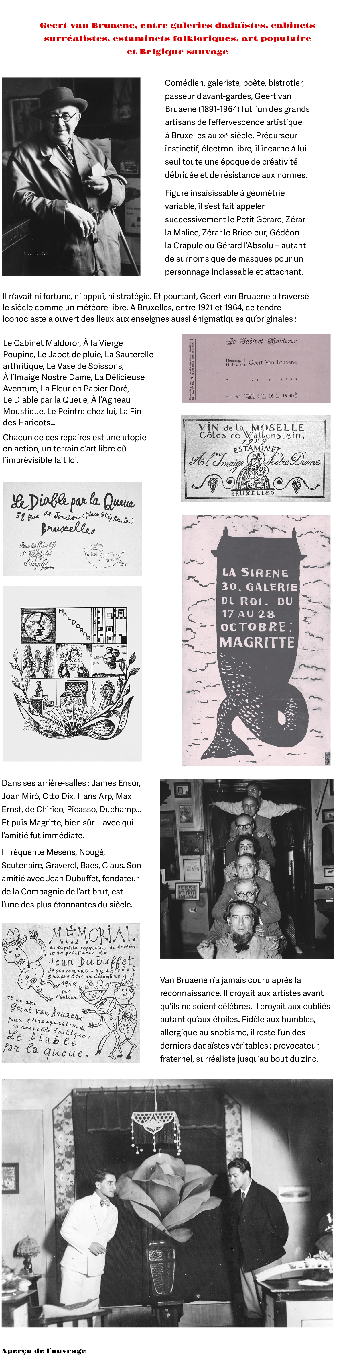 Geert van Bruaene, au cœur du surréalisme bruxellois