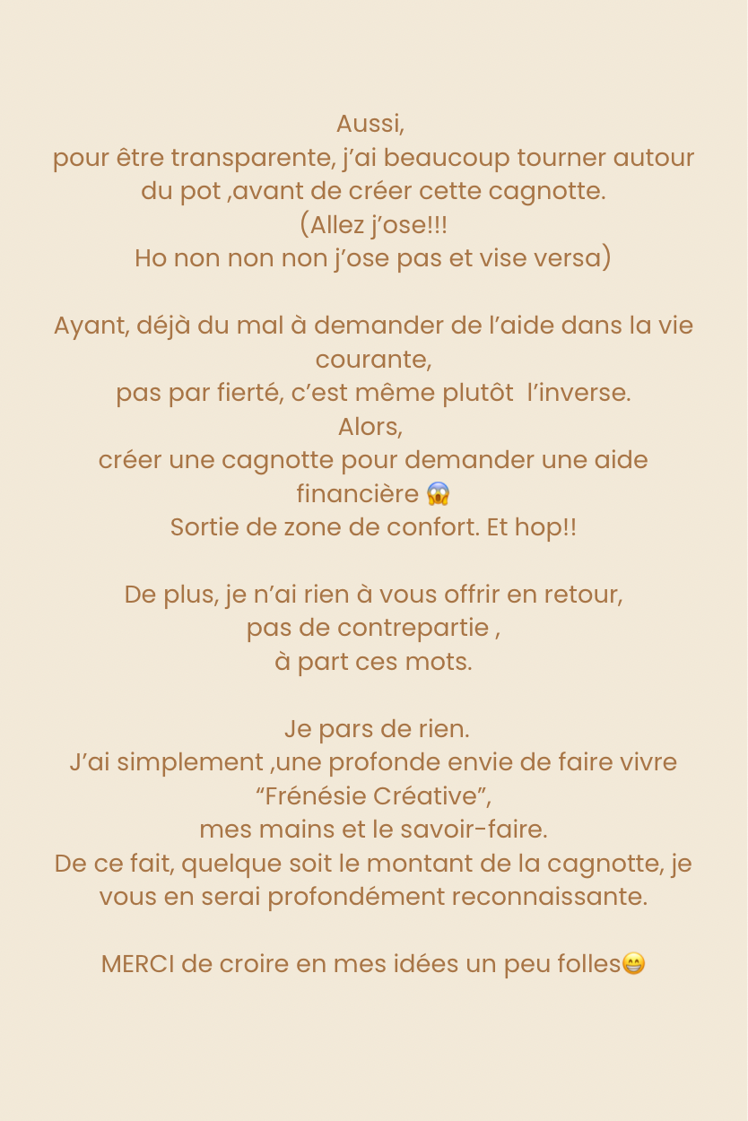 Aidez « Frénésie Créative », à éclore