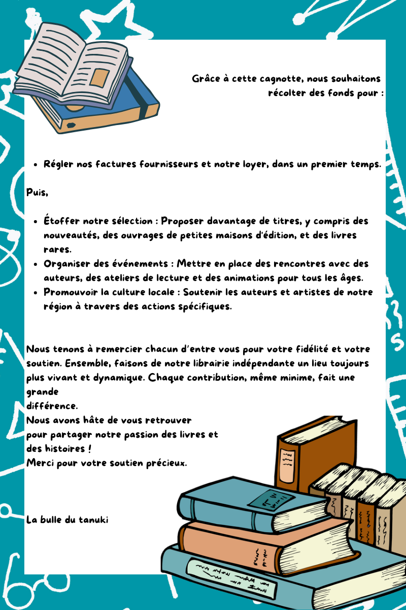 Librairie-café la bulle du tanuki, un lieu culturel à sauver