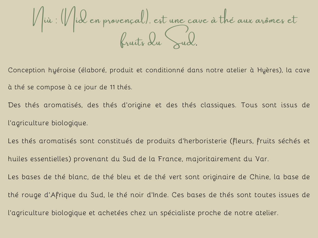 Niù - Cave à thé hyéroise