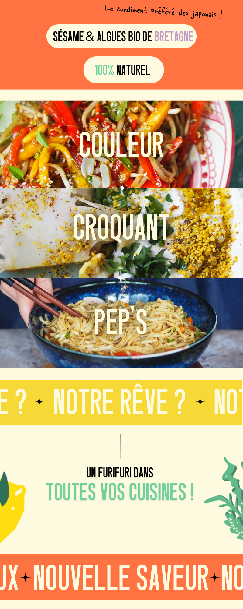 NOUVEAUTÉS FURIFURI : PEP'S, UMAMI, CURCUMA & GENKI