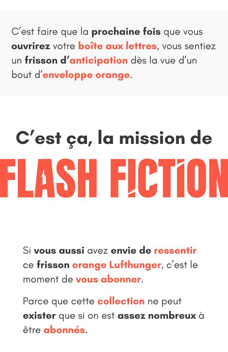 FLASH FICTION