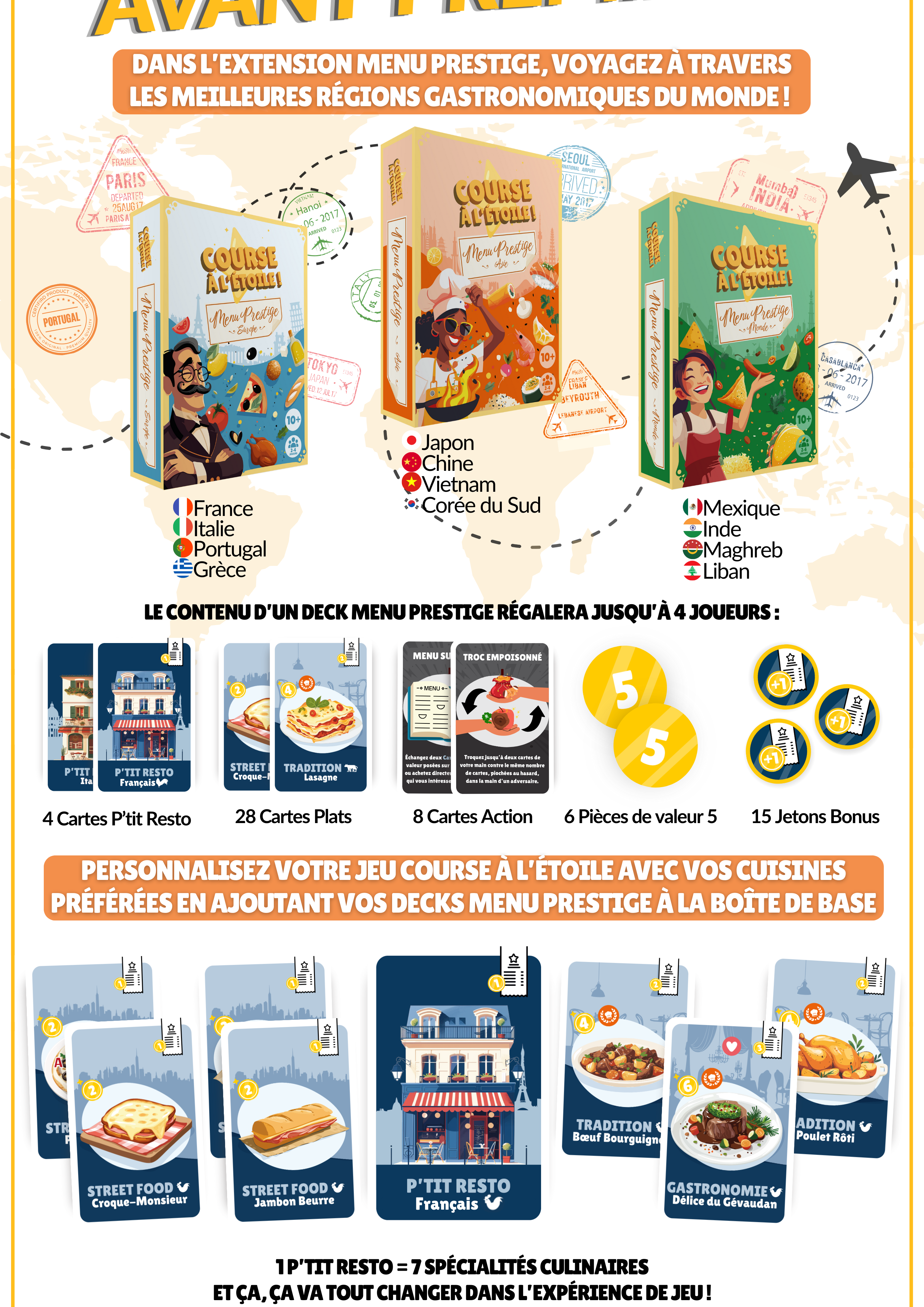 MENU PRESTIGE, l’extension du jeu COURSE À L’ÉTOILE - Ulule