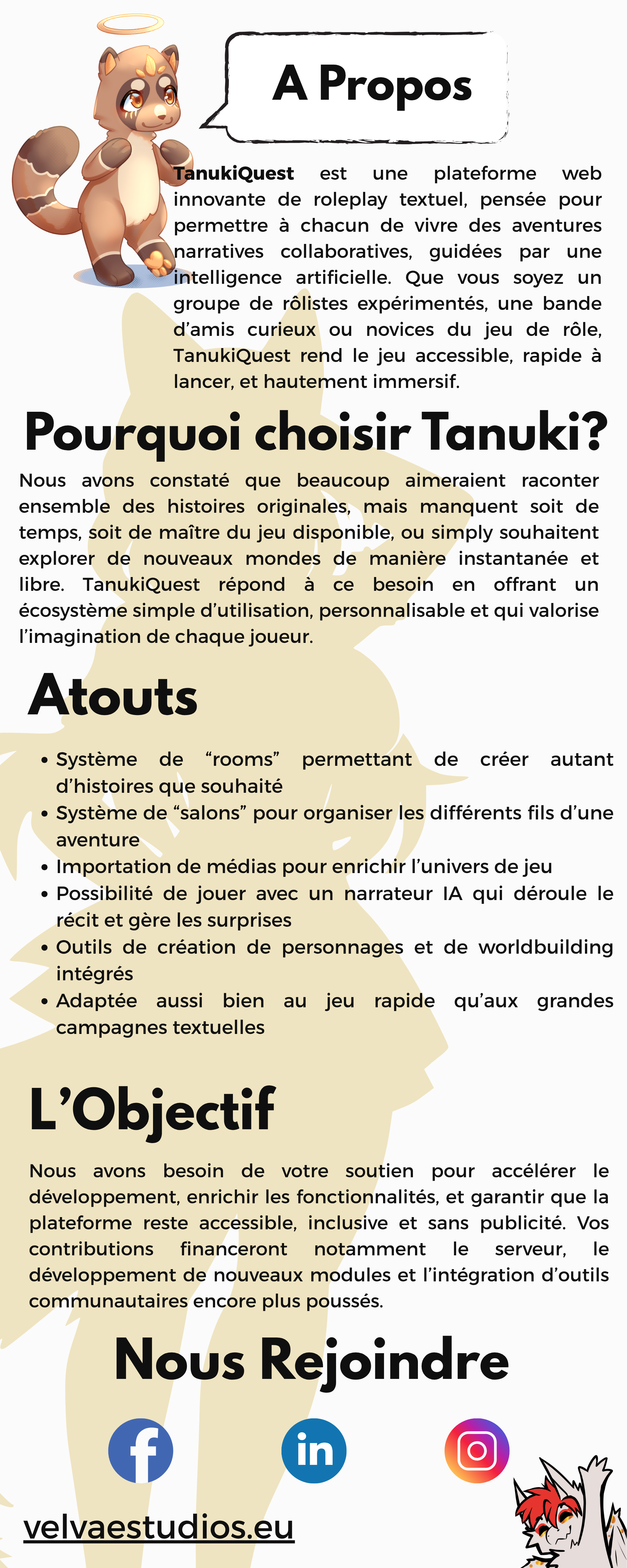 Tanuki - VOTRE plateforme de JDR Textuel