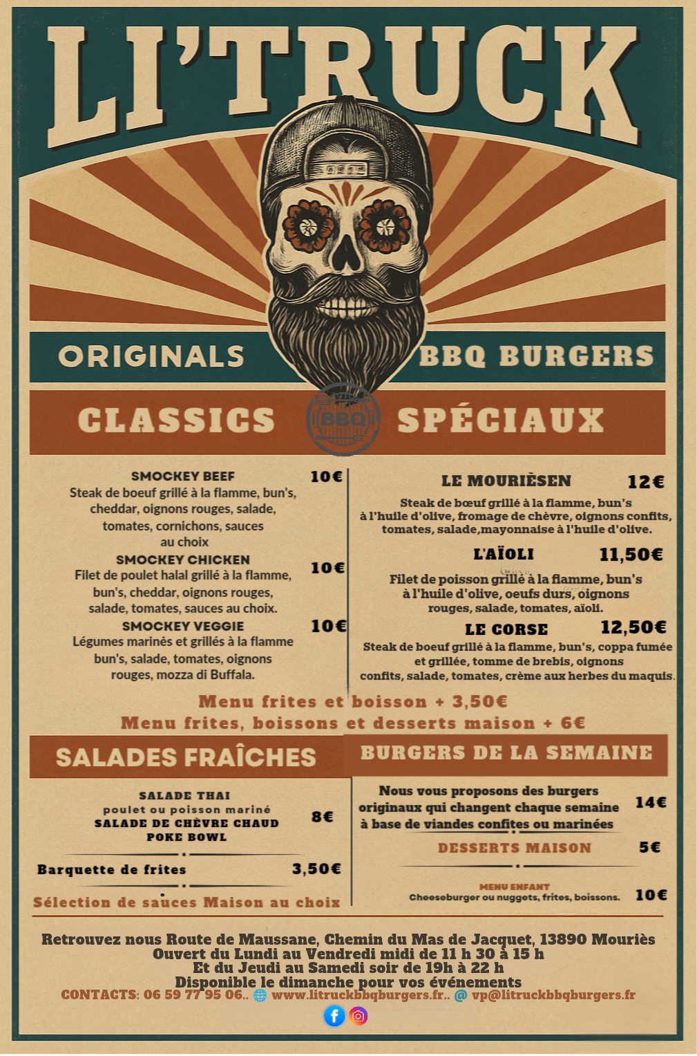 Rejoignez l'aventure LI'TRUCK BBQ BURGERS