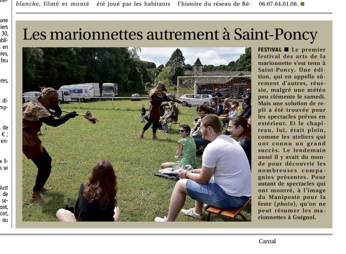 Festival des Arts de la marionnette de Saint-Poncy 2 - Ulule