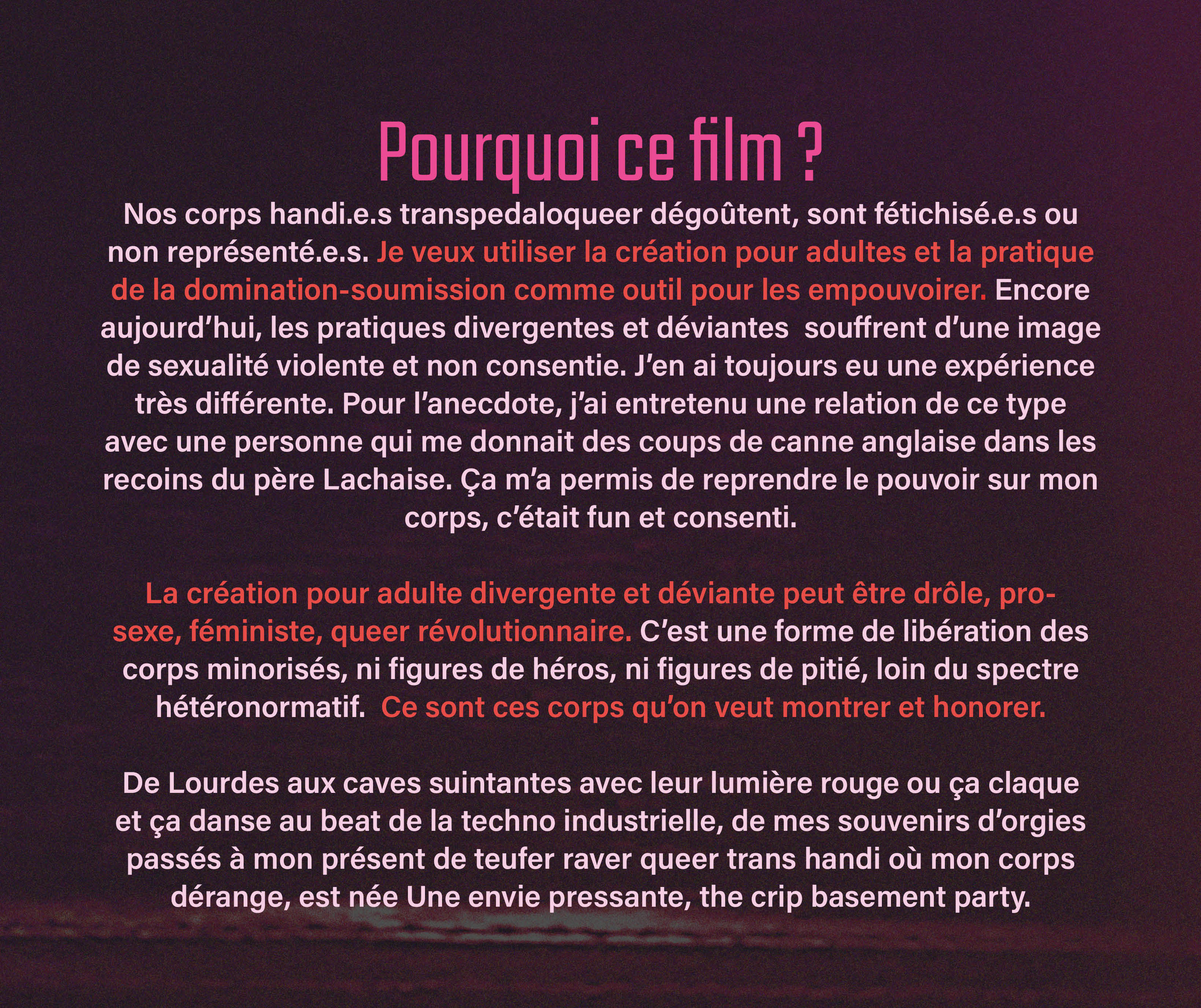 Une envie pressante, the crip basement party ! - Ulule