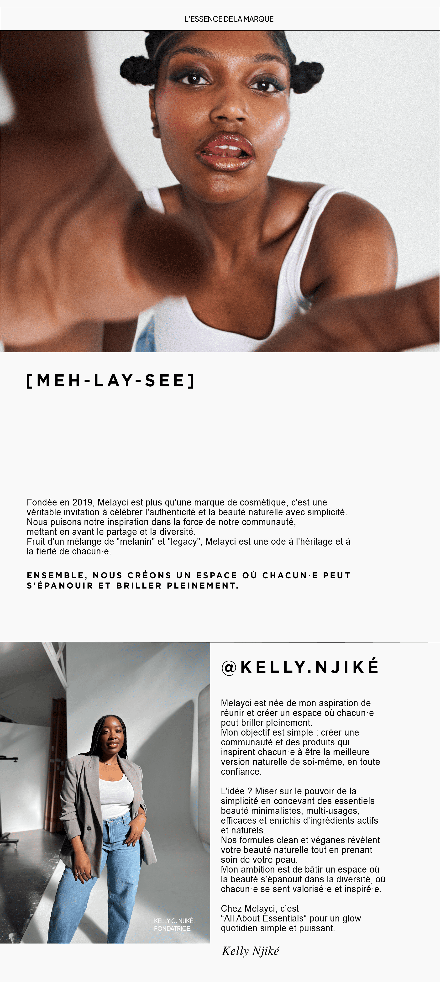 MELAYCI, Le Renouveau : All About Essentials