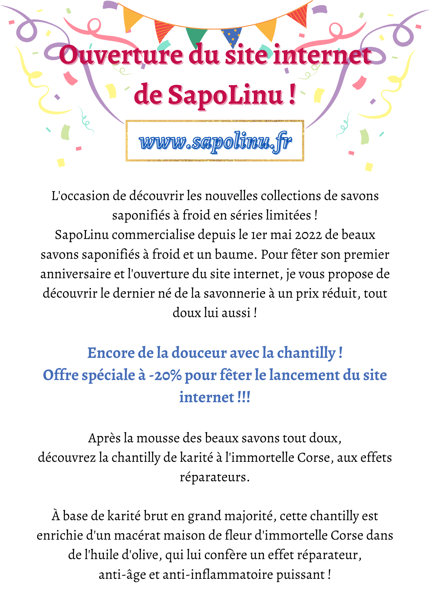 SapoLinu - La Chantilly d'Immortelle Corse