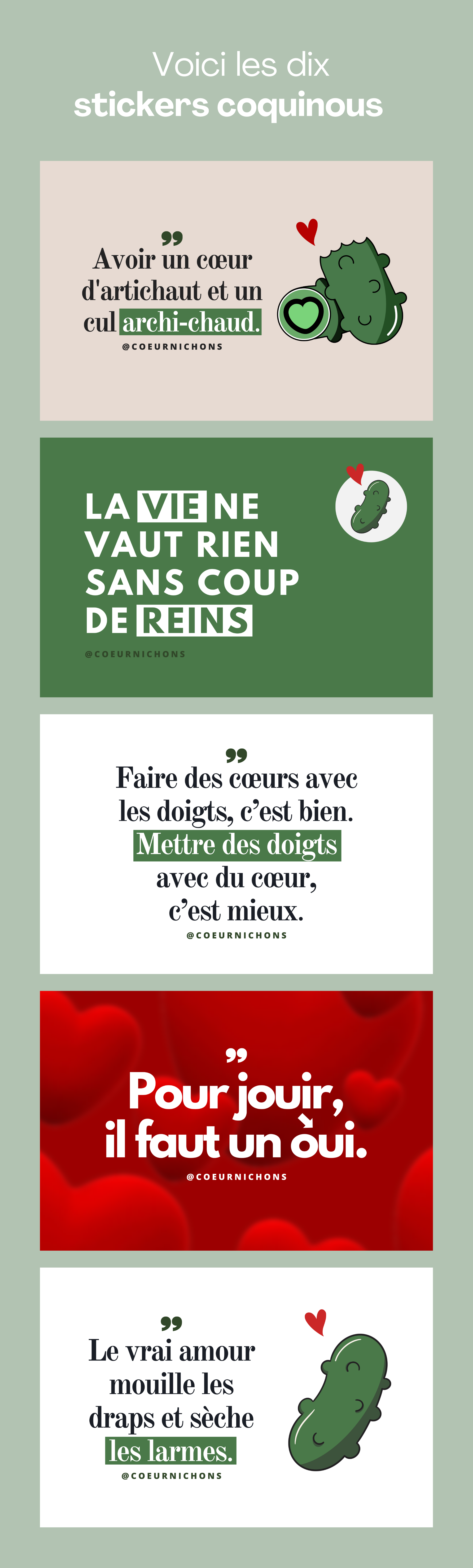 Stickers à coller partout