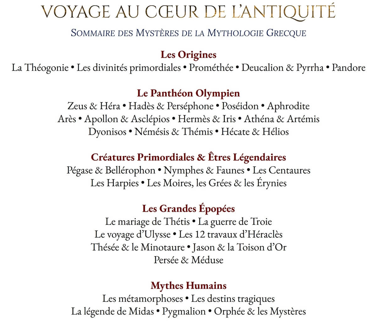 MYSTÈRES DE LA MYTHOLOGIE GRECQUE - Ulule