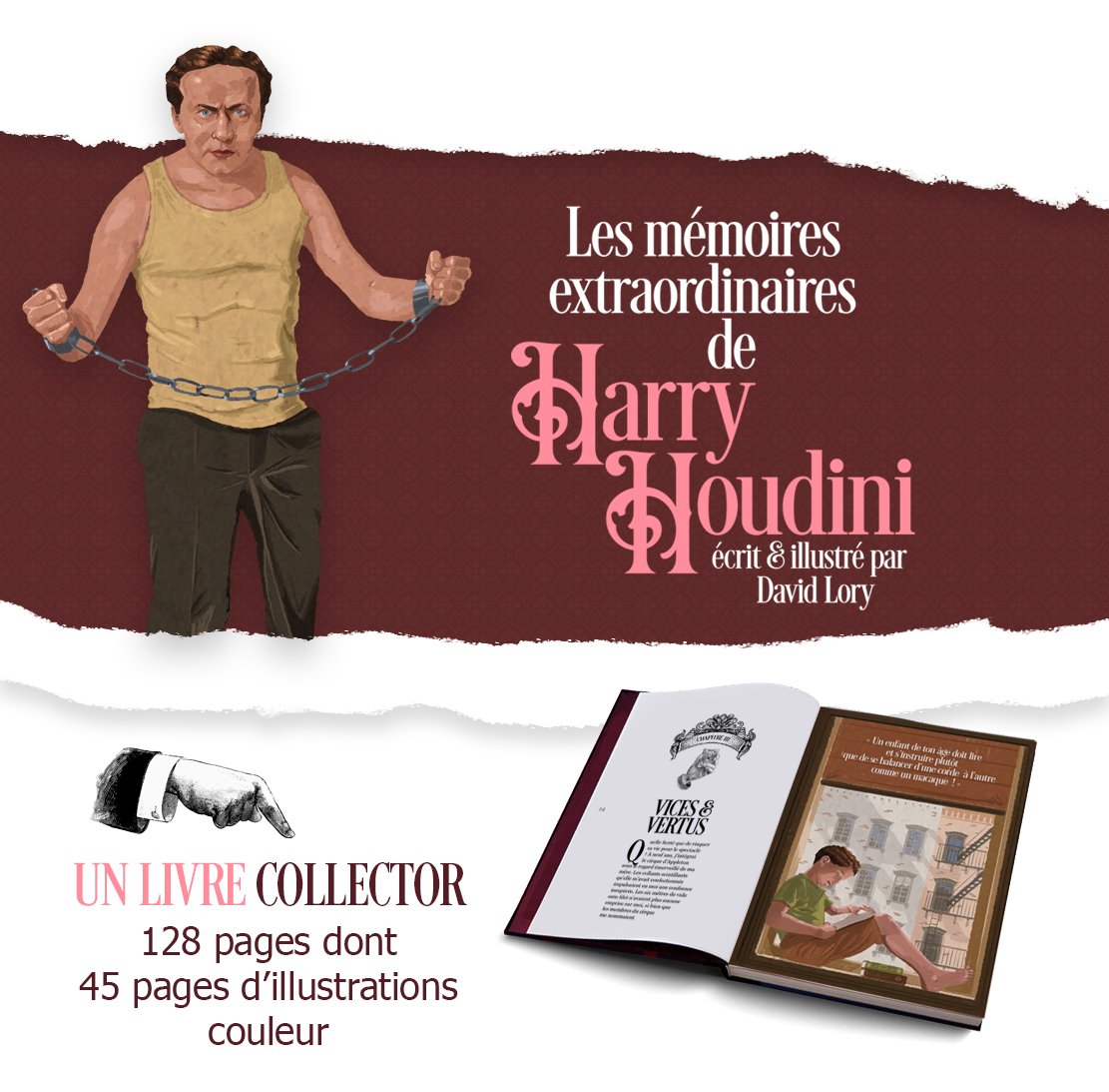 Harry Houdini : Livre collector illustré 📘