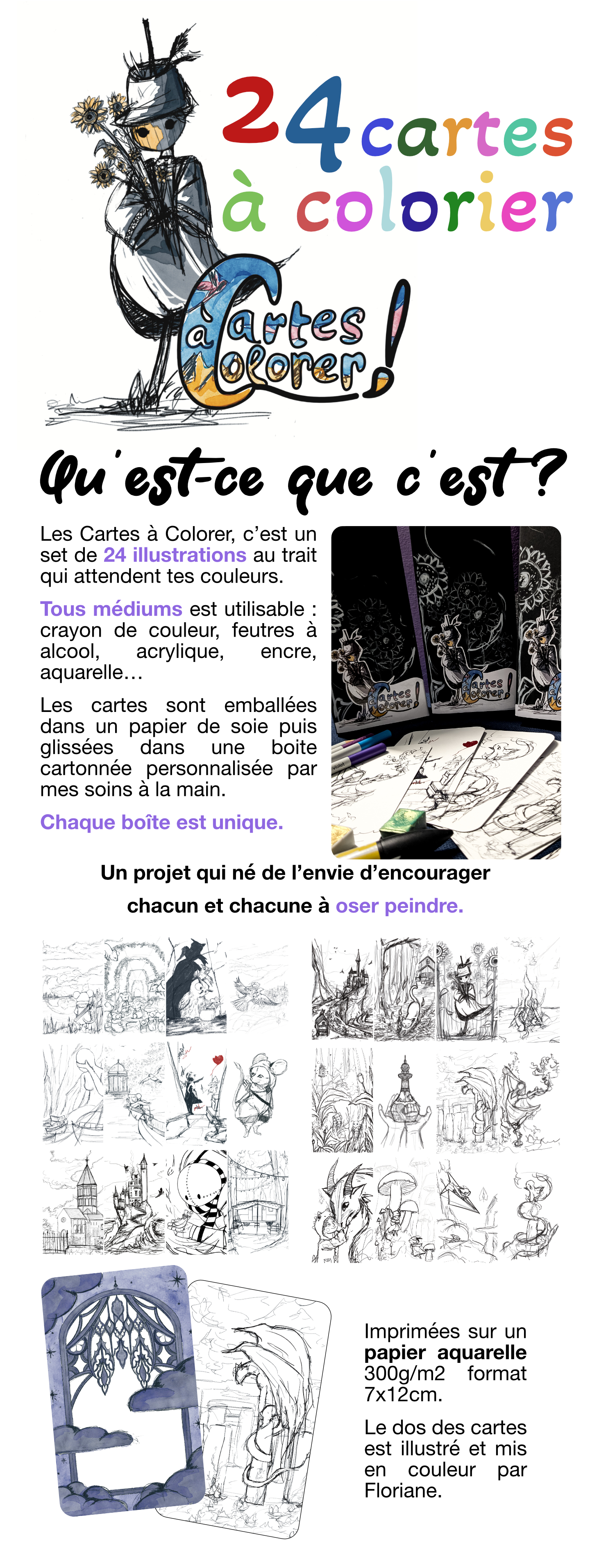 24 cartes à colorier - Ulule