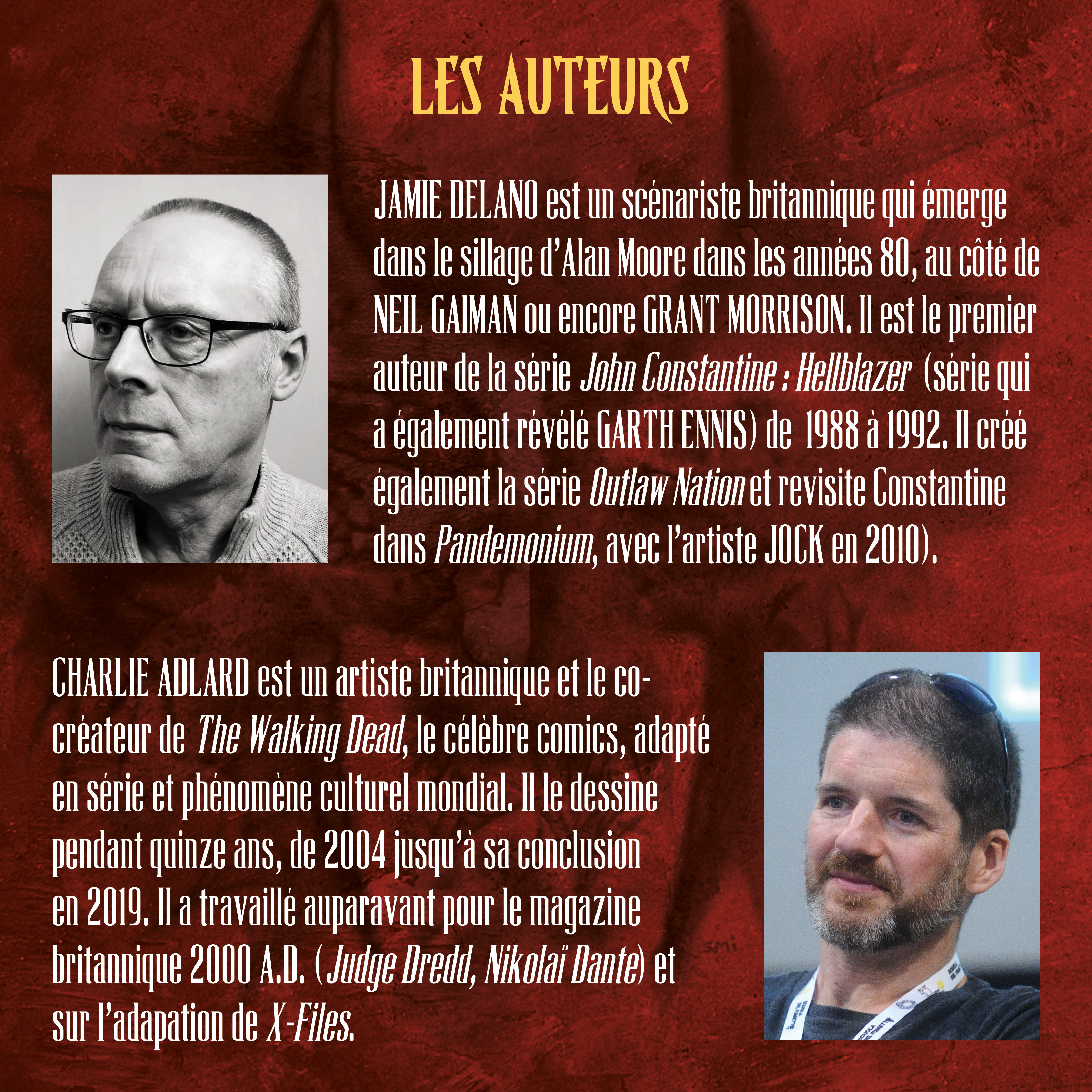 Jamie Delano et Charlie Adlard présentent ShadowMan