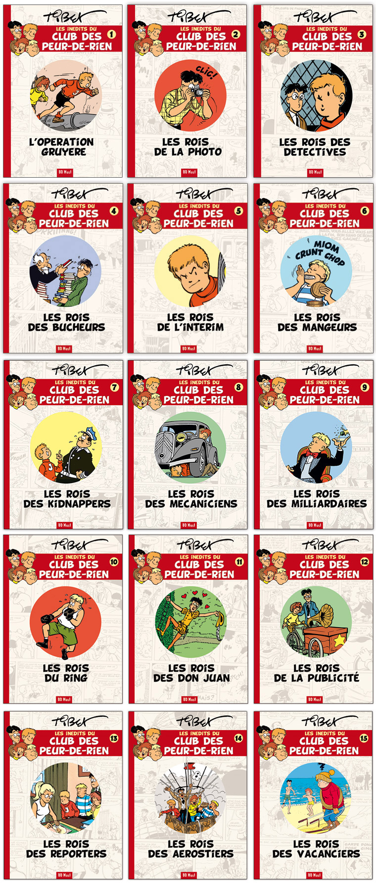5ème série des inédits du Club des "Peur-de-rien"