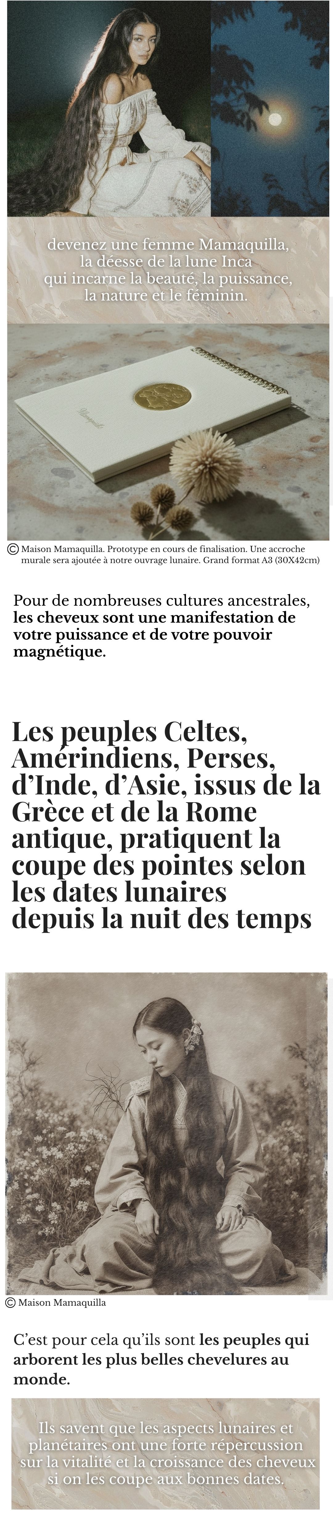 Le calendrier lunaire ancestral 2026 – Beauté des cheveux 🌙 - Ulule