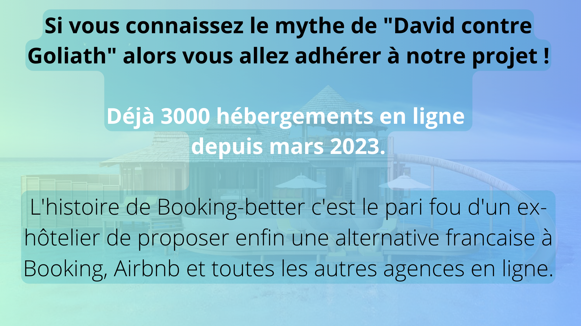 Booking-better - L'alternative francaise à Booking ! - Ulule