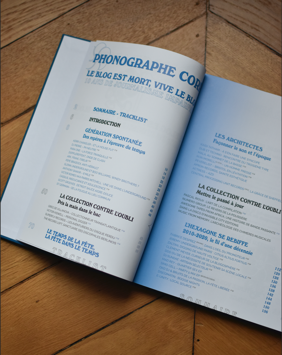 Le premier livre du média Phonographe Corp