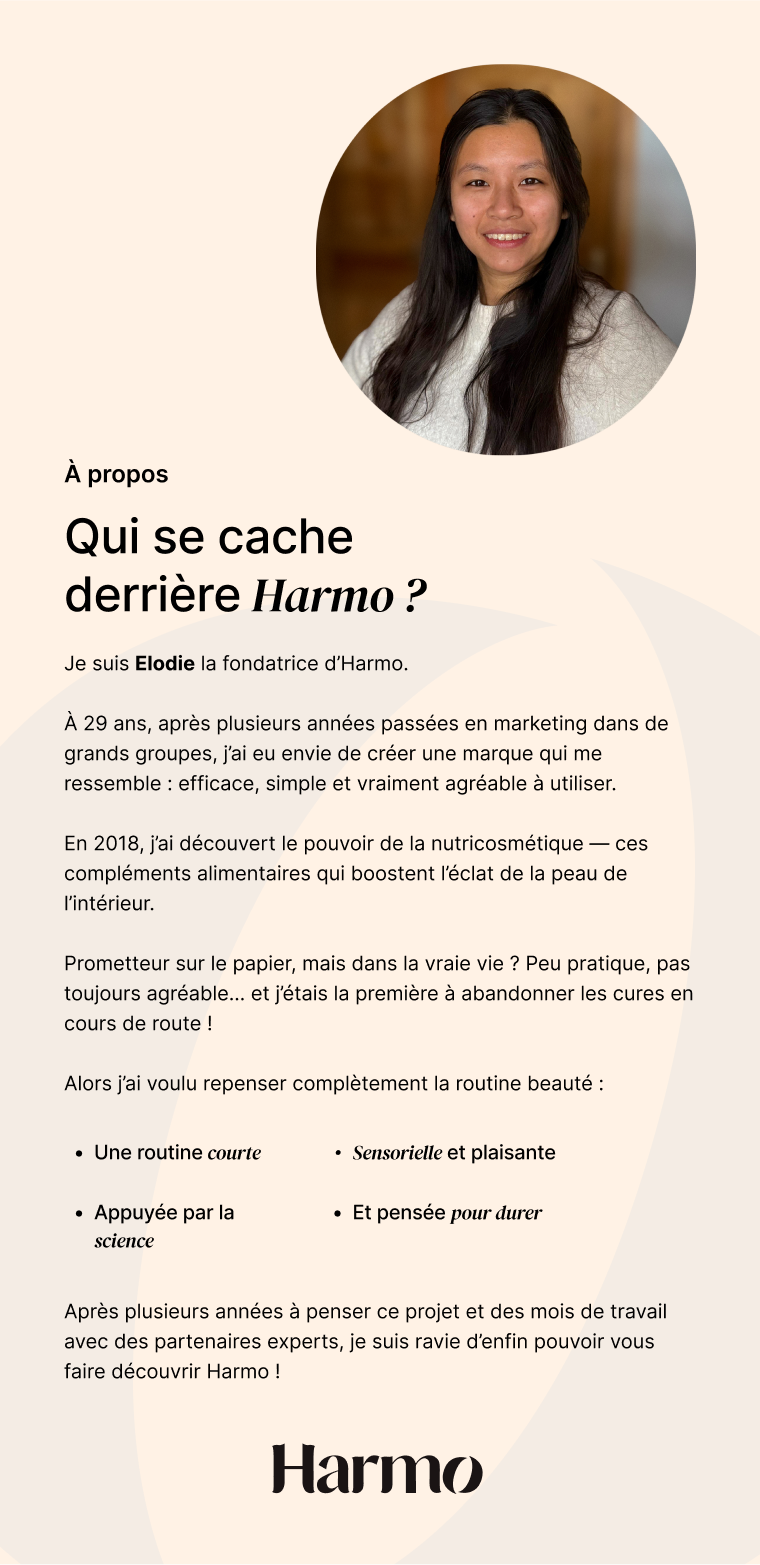 Harmo, la nutricosmétique simplifiée