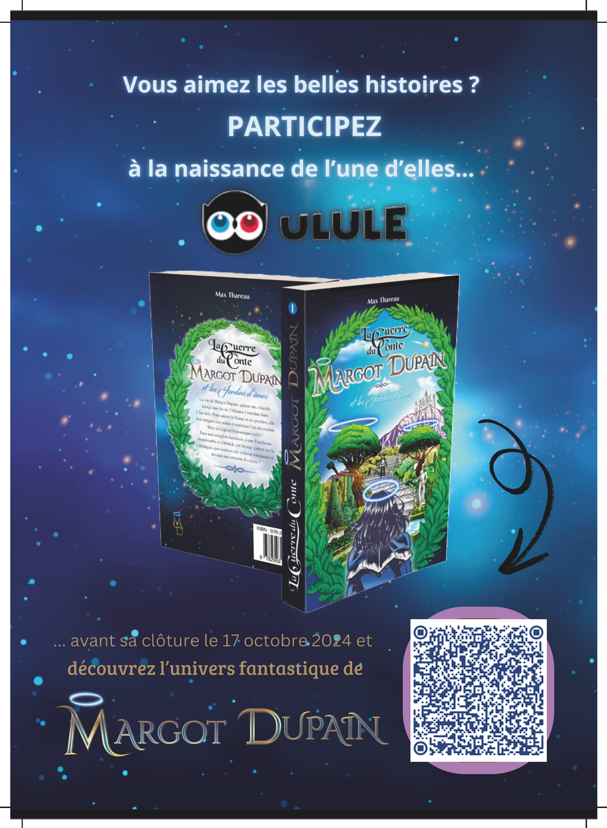 La Guerre du Conte 1 : Margot Dupain et les Jardins d'âmes - Ulule