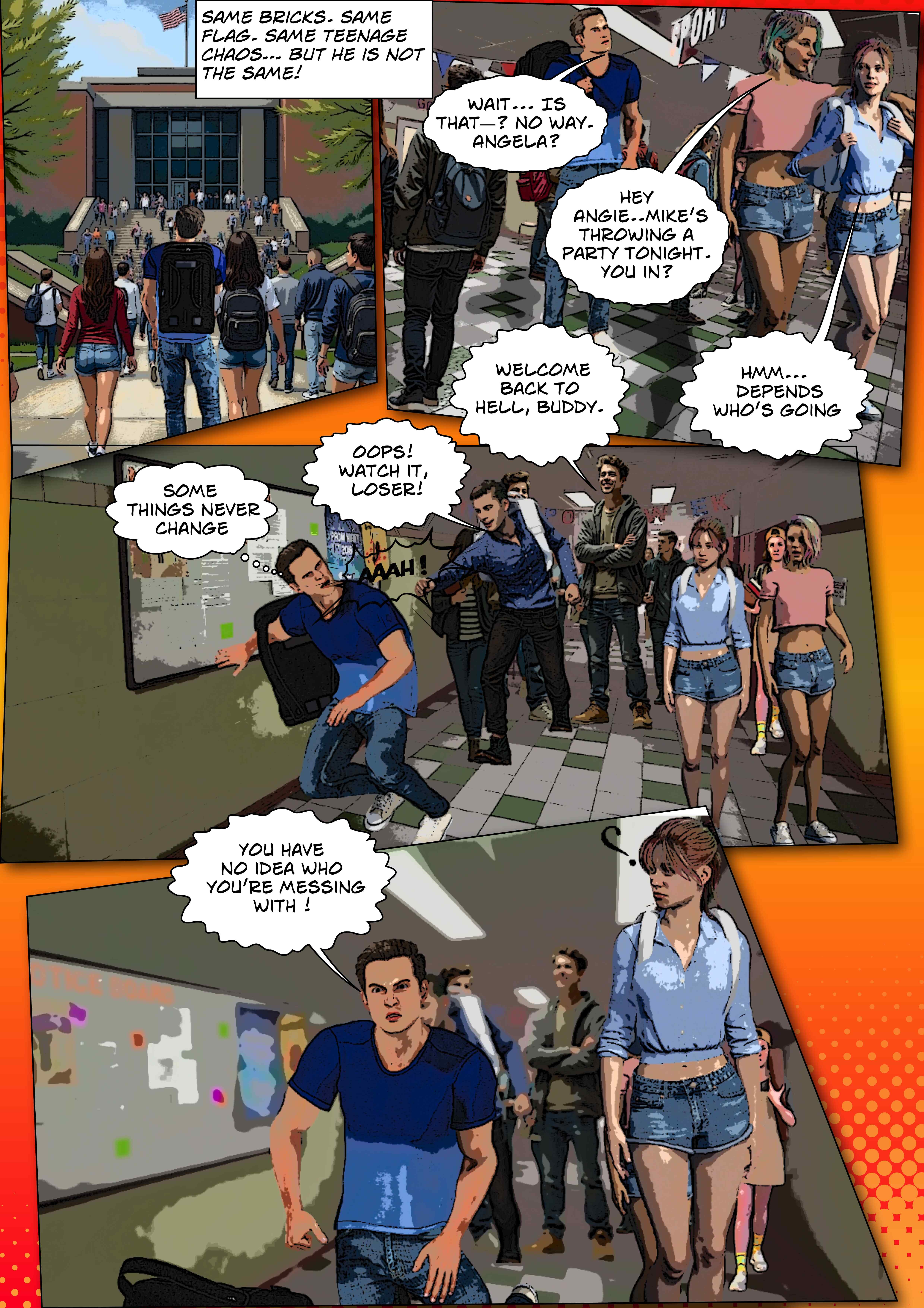 Time Travel Super Hero mystery Comic Book Series