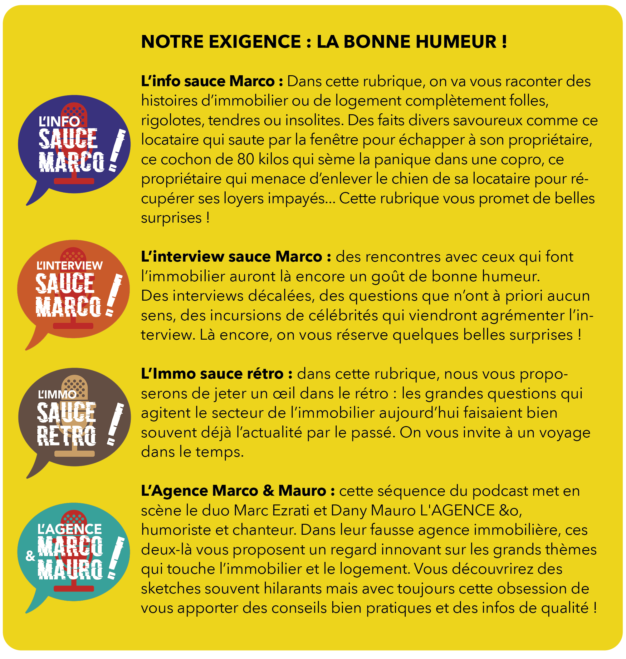 Lancement du podcast "L'Immo sauce Marco !" - Ulule