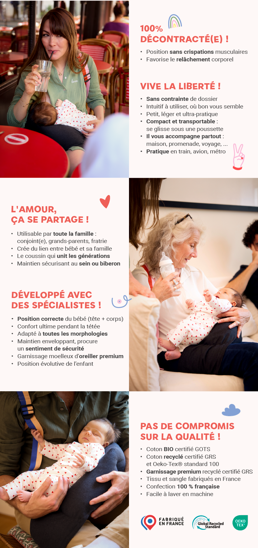 🚀 100% atteint ! Coussin d'allaitement nomade • DUOH!