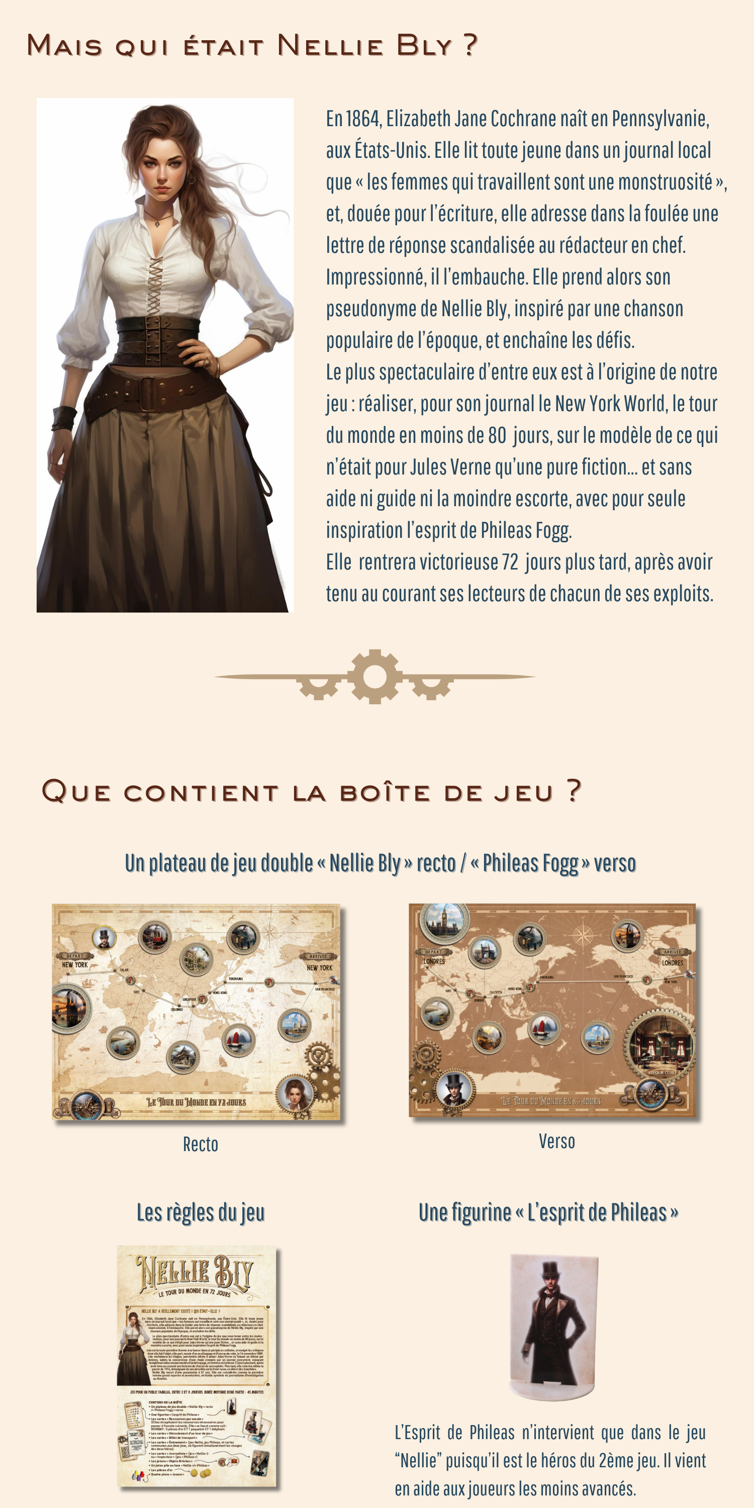 Le Jeu "Nellie Bly, Le Tour du Monde en 72 jours" - Ulule
