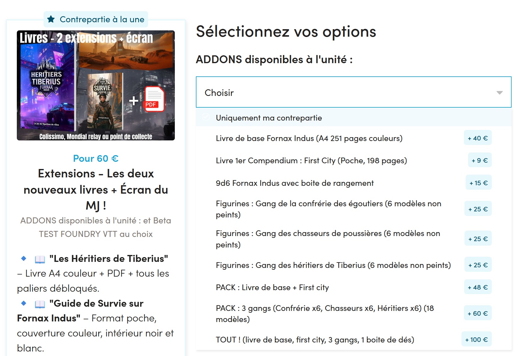 Fornax Indus - 2 nouveaux livres extension + Ecran de MJ ! - Ulule