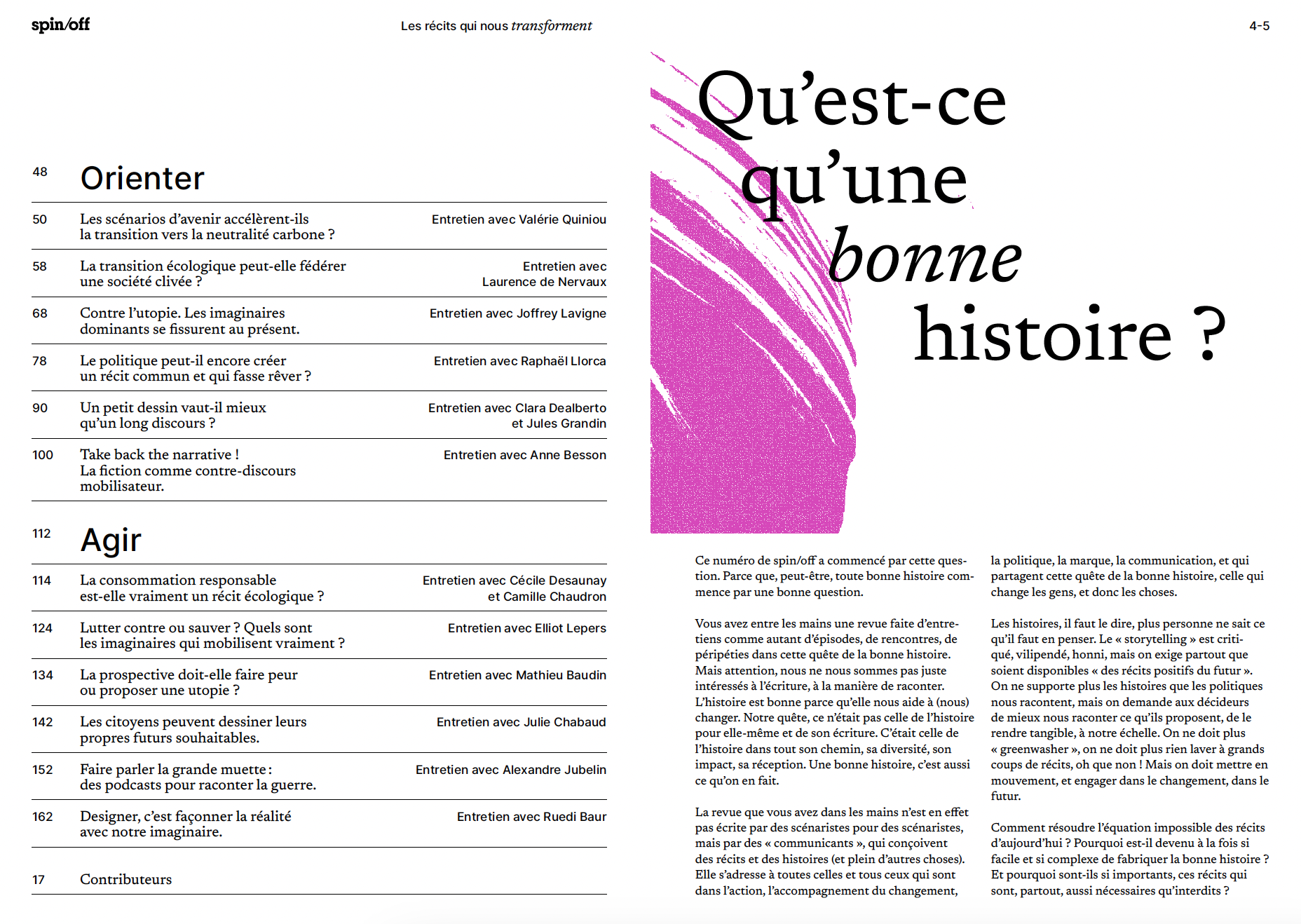 spin/off : les récits qui (nous) transforment