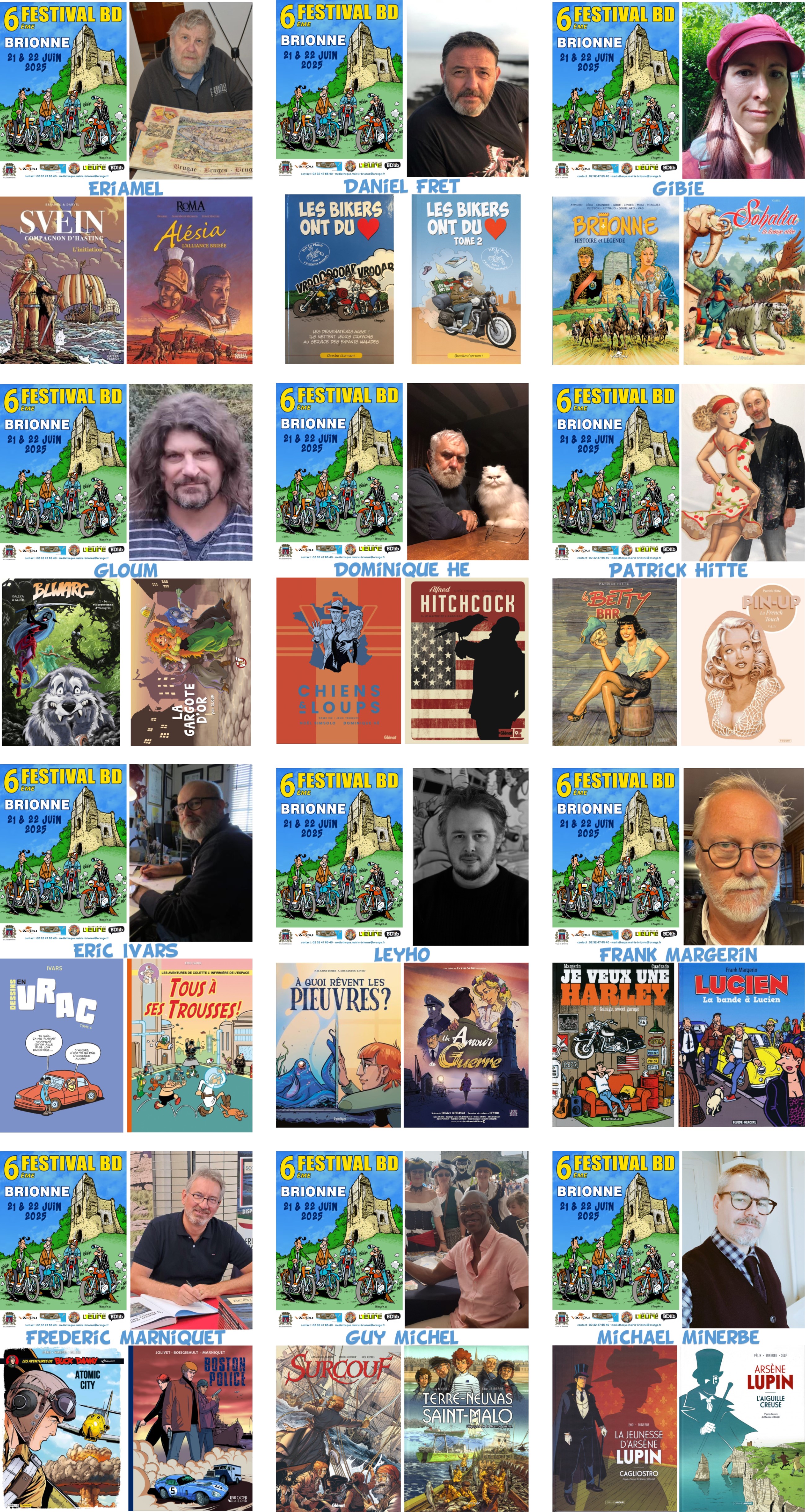Frank Margerin au Festival BD Brionne les 21 et 22 juin 2025