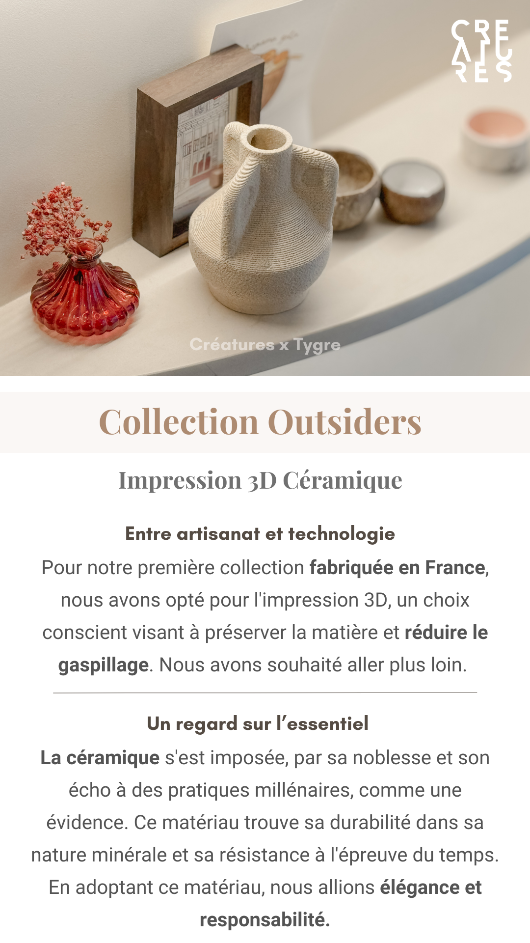 Créatures Paris - Objets en impression 3D céramique