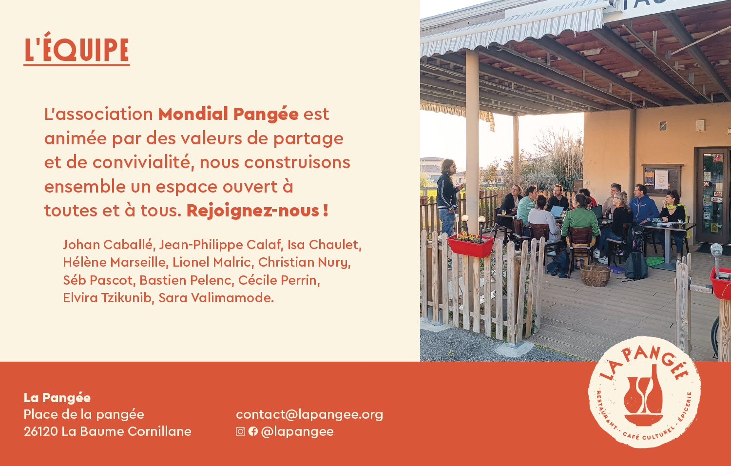La Pangée : resto et café culturel à La Baume Cornillane