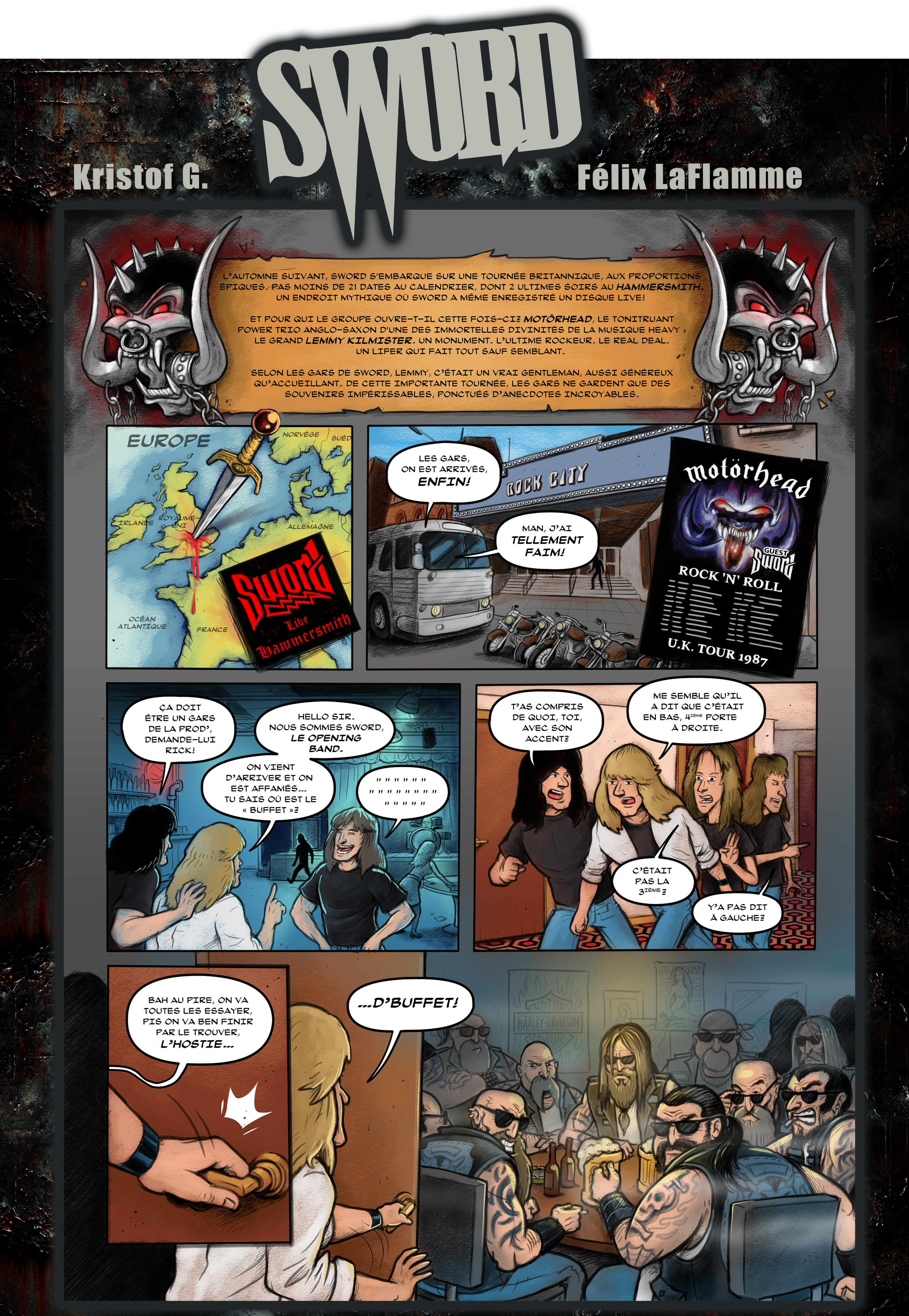 BD- L'histoire de 5 Grands Groupes Metal du Québec - Tome 2 - Ulule