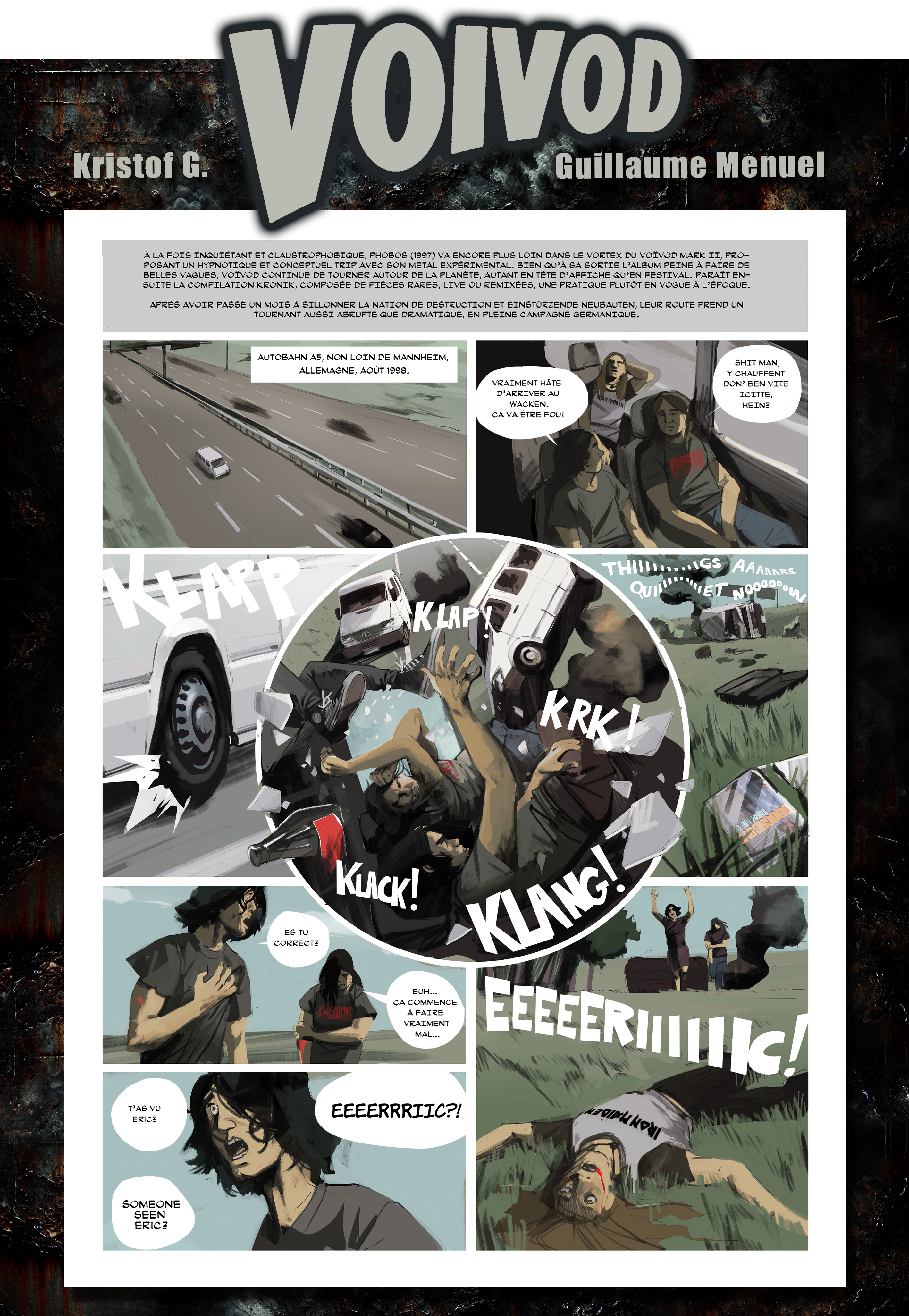 BD- L'histoire de 5 Grands Groupes Metal du Québec - Tome 2 - Ulule