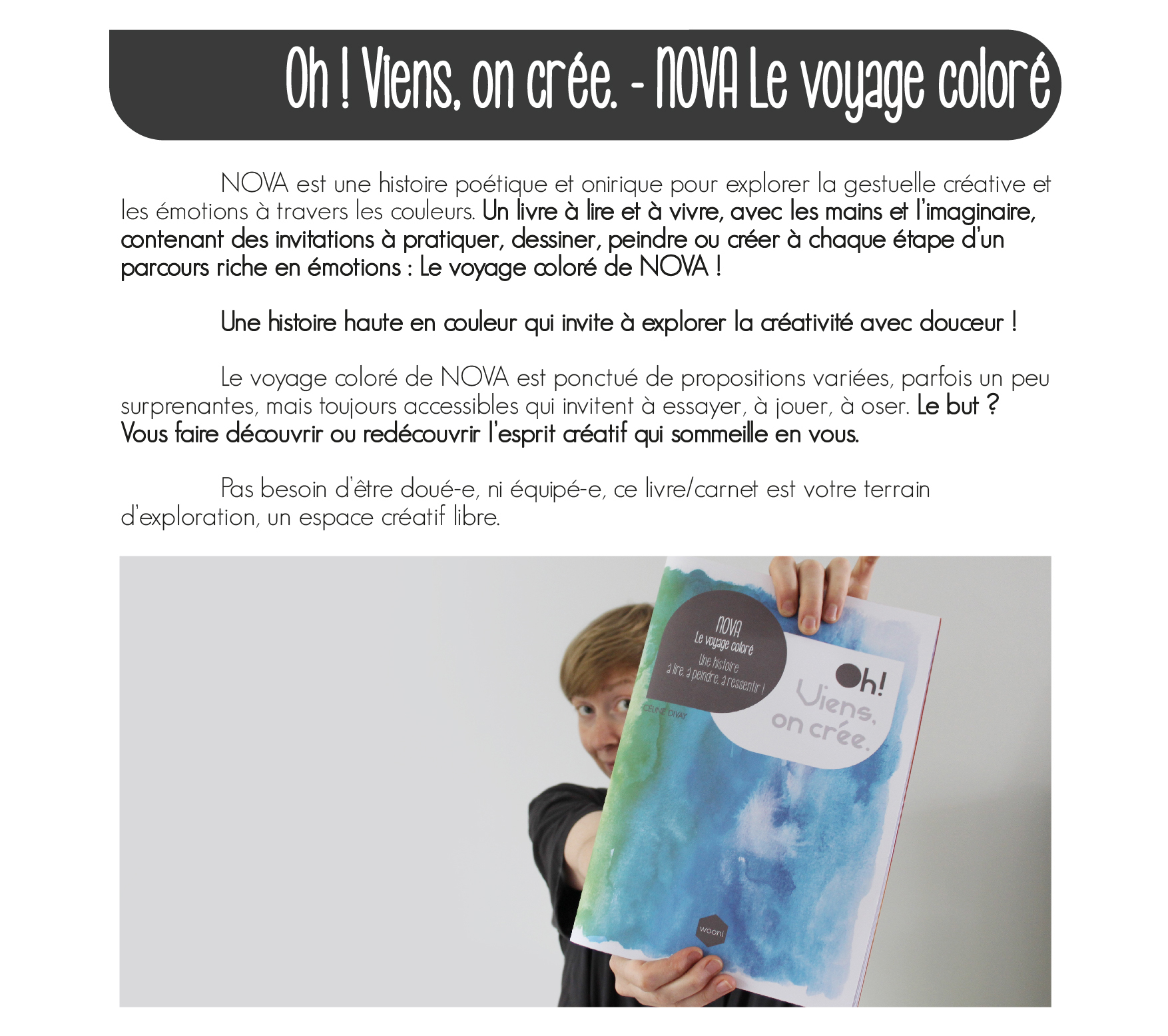 Oh ! Viens, on crée. | LE LIVRE