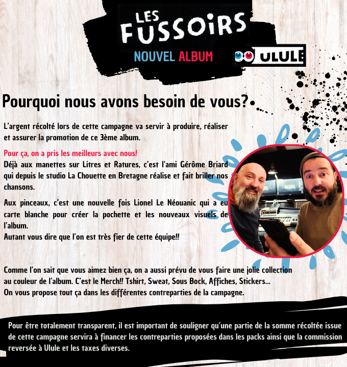 LES FUSSOIRS / NOUVEL ALBUM - Ulule