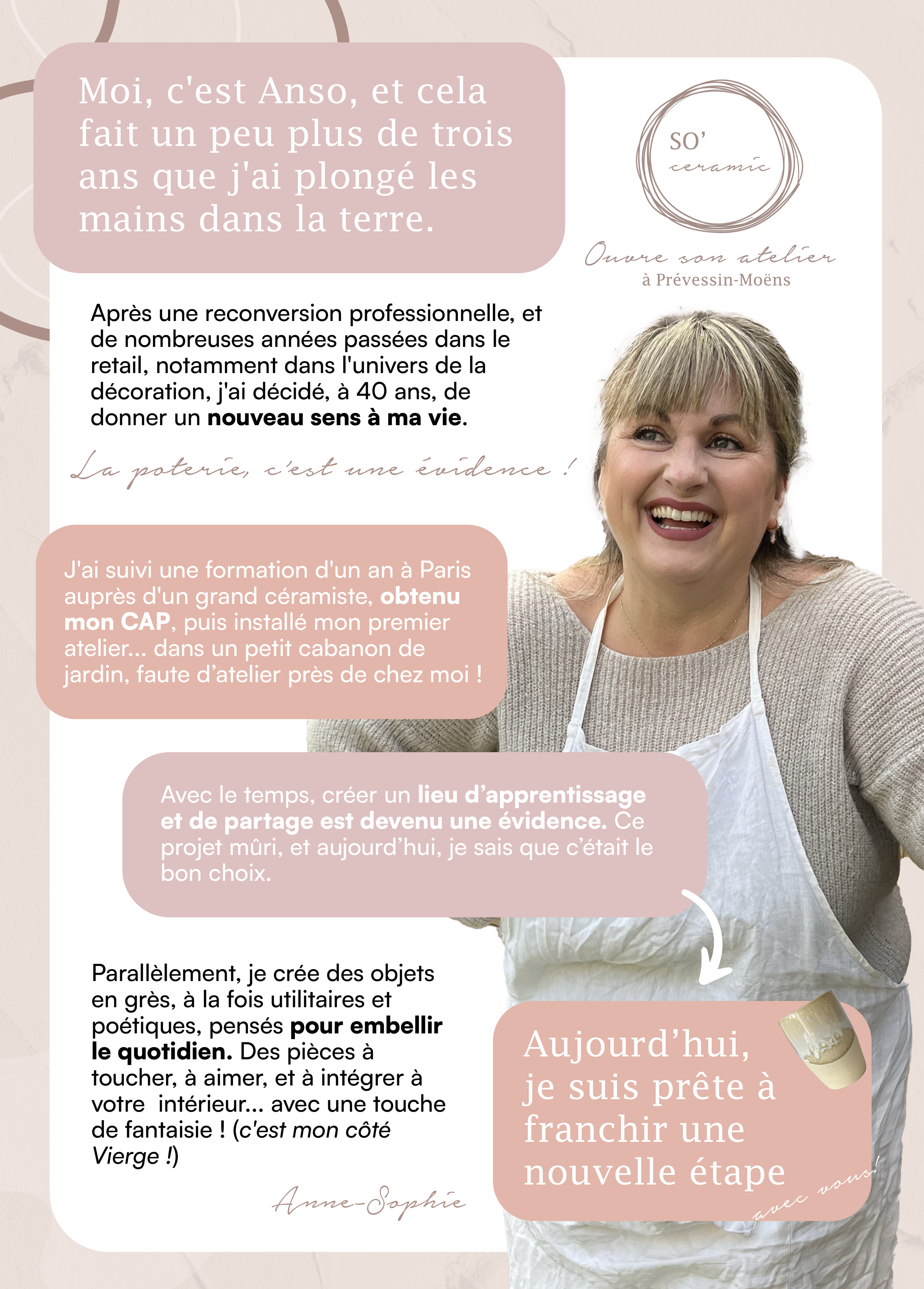 Ouverture d'un atelier de céramique à la frontière Genevoise