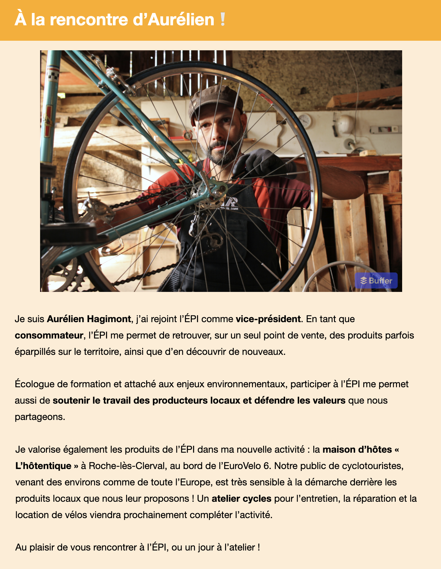 Faites rouler l’Épicerie Paysanne Itinérante ! - Ulule