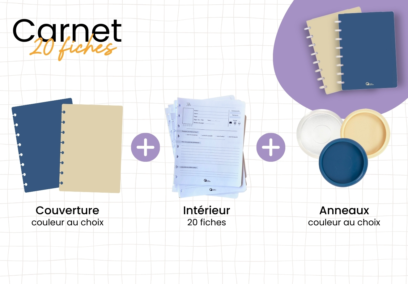 Carnet de lecture modulable